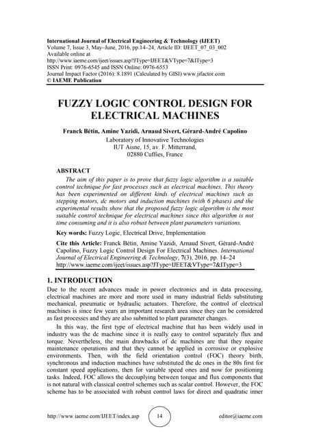 Fuzzy Logic Controller Pptx Programming Languages Computing
