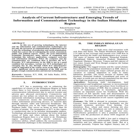 Analysis of Current Infrastructure and Emerging Trends of Information ...