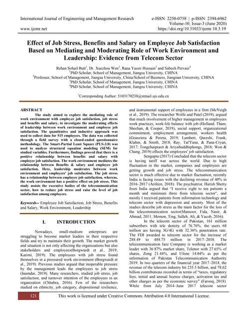 QUALITY OF WORK-LIFE ON EMPLOYEE RETENTION AND JOB SATISFACTION: THE ...