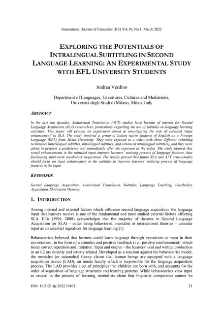 Input vs output hypothesis | PPTX