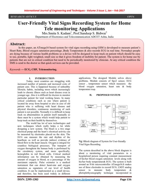 Arduino based health monitoring system | PPSX