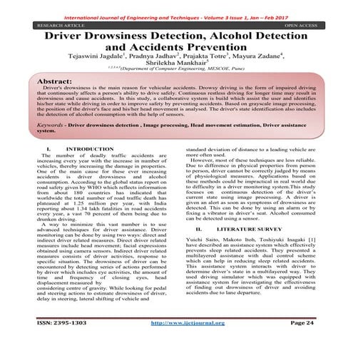 Driver Drowsiness Detection System for Accident Prevention | PDF