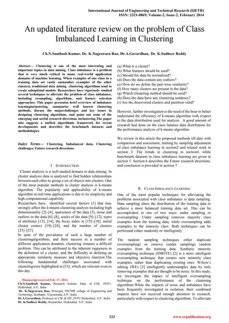 An overview on data mining designed for imbalanced datasets | PDF