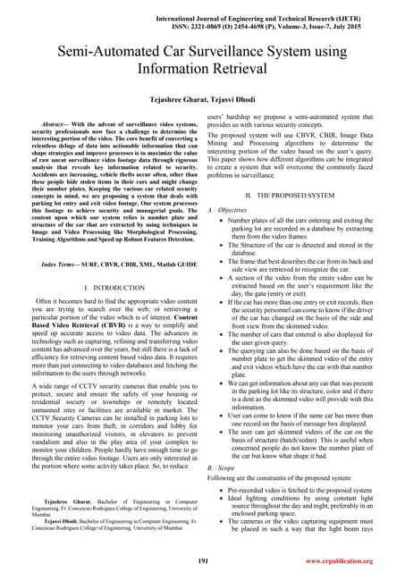 Number Plate Detection Pptx Technology And Computing