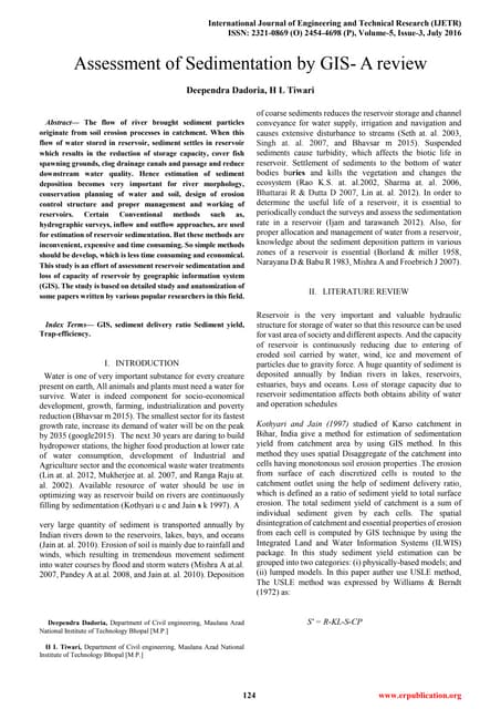 reservoir siltation and desiltation | PPT