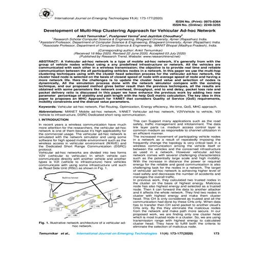Vanet Clustering Pdf Computer Networking Computing 6086