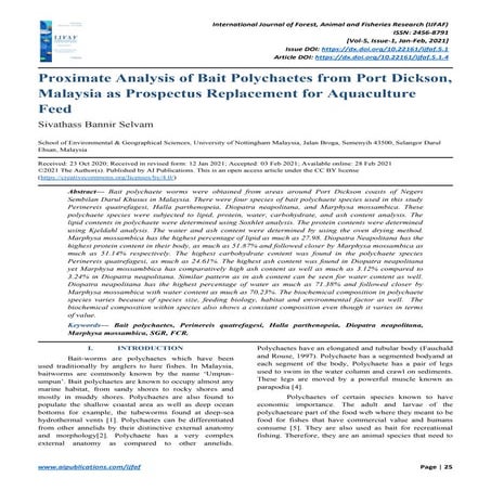 First report of Nereis (Neanthes) virens (Sars) an epitoky polychaete ...