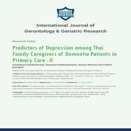 International Journal of Gerontology & Geriatric Research | PDF