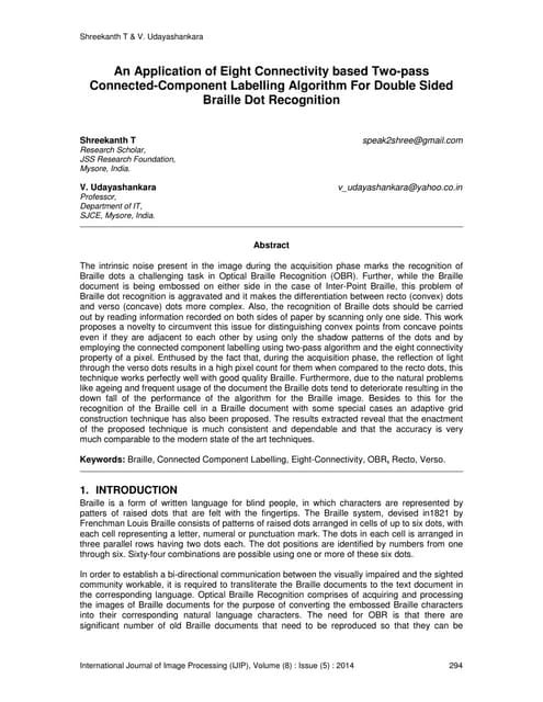 Automated Voice Based Braille Script Teaching Aid Using | PDF