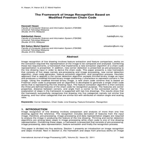 The Framework Of Image Recognition Based On Modified Freeman Chain Code Pdf