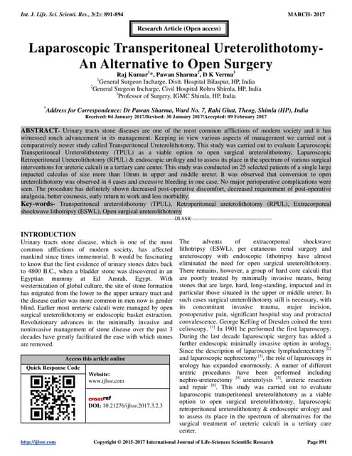 OIU review article | PPTX | Surgery | Medical Health
