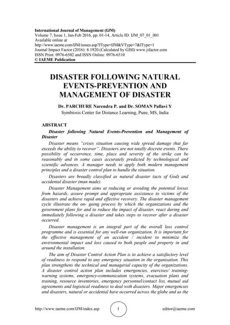 class 9 ARJUN SINGH DISASTER MANAGEMENT.pptx | Medical Health