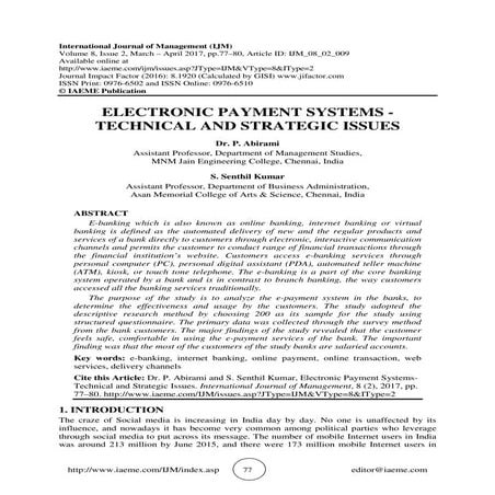 Study of online banking in india | PDF