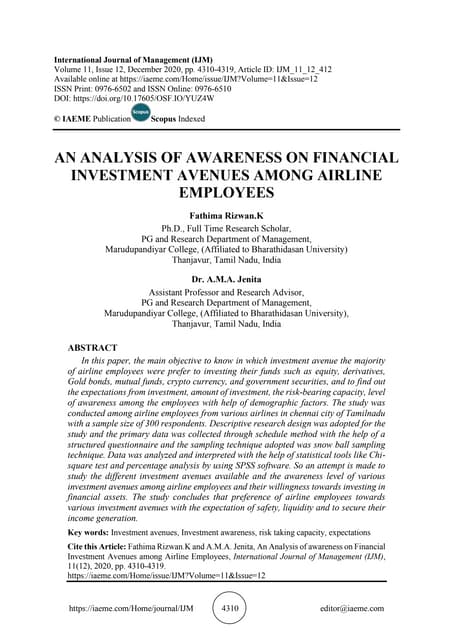 FINANCE RESEARCH REPORT SYNOPSIS | PDF