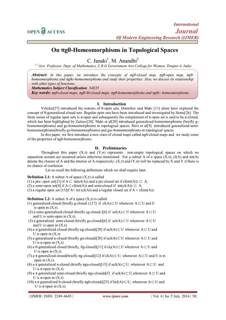 wgr?-I-Homeomorphism in Ideal Topological Spaces | PDF