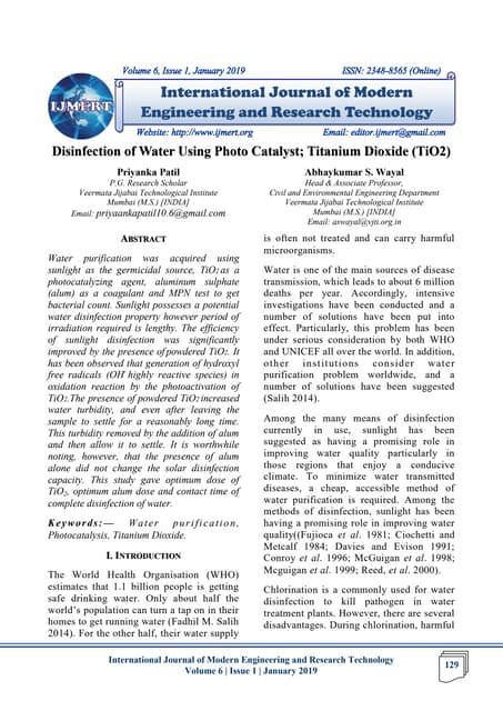 Photocatalyst Principle and Application | PPT