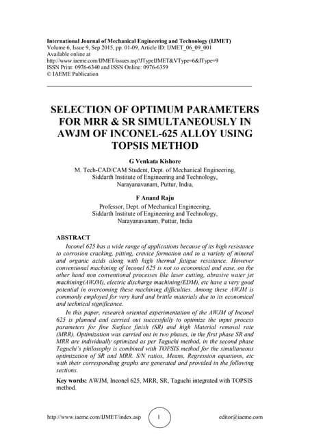 PARAMETRIC DESIGN ANALYSIS AND FEA SIMULATION OF A CHISEL PLOW FOR AN AGRICULTURE USE | PDF