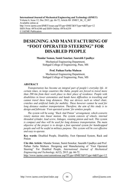 MECHANICAL RAMP ATTACHMENT FOR WHEELCHAIRS TO CLIMB FOOTPATHS AND ...