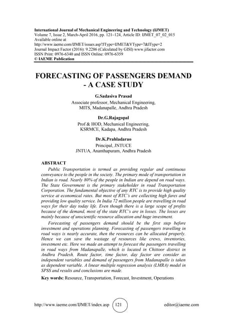 Case study forecasting | PDF