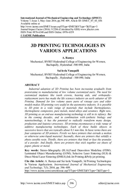 3D Printing | PDF