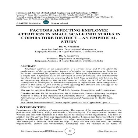 Employee Attrition : Case Study | PDF