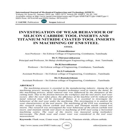 Tool Wear Detection and Quantitation by Digital Microscopy | PDF