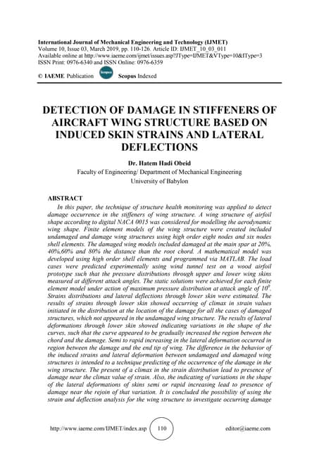 Fail Safe Design of Skin and Bulkhead of an Aircraft Stiffened Panel by ...