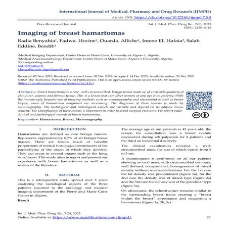 Imaging of breast hamartomas | PDF