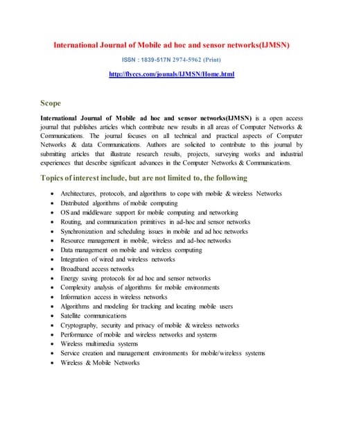 Advantages Of Ad Hoc Sensor Network Driving Application Pptx