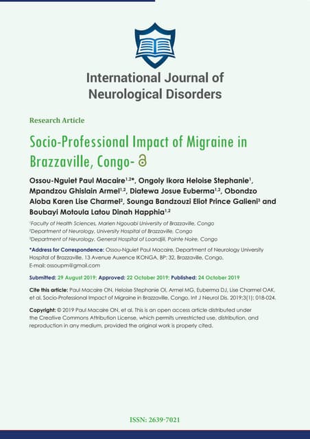 Scientifi c Journal of Neurology & Neurosurgery | PDF