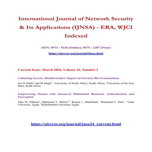 International Journal of Network Security & Its Applications (IJNSA ...