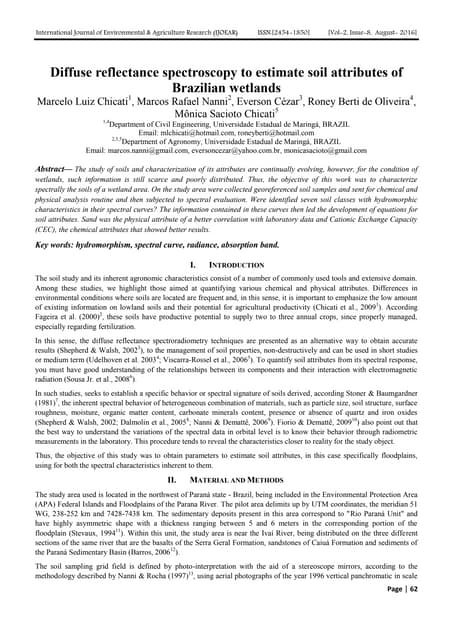 Item 1: Soil infrared spectroscopy | PPTX