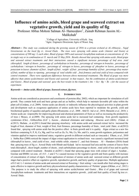 Role of new generation plant bioregulators in fruit | PPTX
