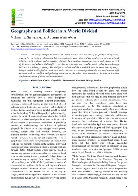 Geopolitical Basics: A Stratfor Report | PDF