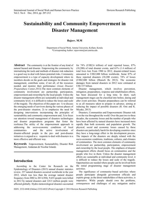 Community Based Disaster Risk Management (CBDRM) | PPT | Non-Profit ...