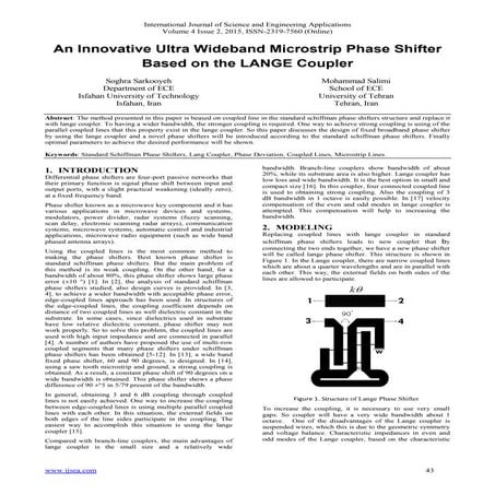 Dual band cross-coupled branch line coupler | PDF