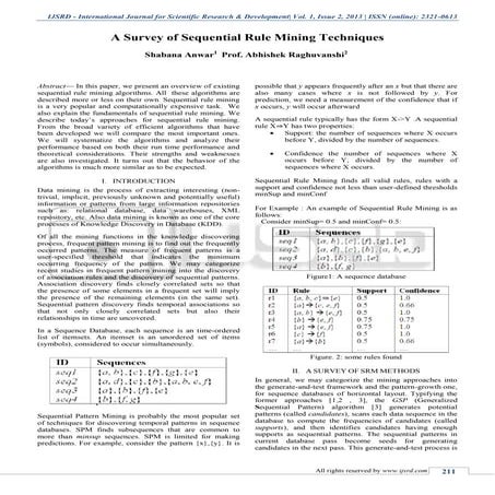 A Survey Of Sequential Rule Mining Techniques Pdf
