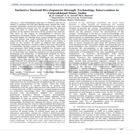 Inclusive Societal Development through Technology Intervention in ...