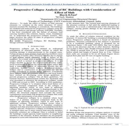 Progressive Collapse Analysis of RC Buildings with consideration of Effect of Slab | PDF | Civil ...