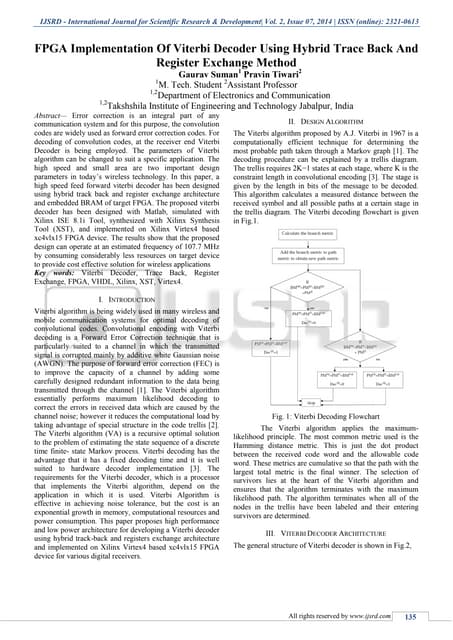 High Speed Low Power Viterbi Decoder Using Trellis Code Modulation Pdf