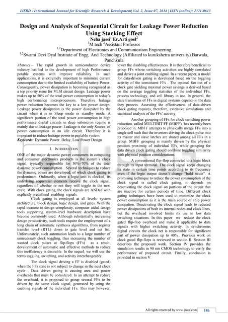 Low power and area-efficient shift register using pulsed latches | DOCX