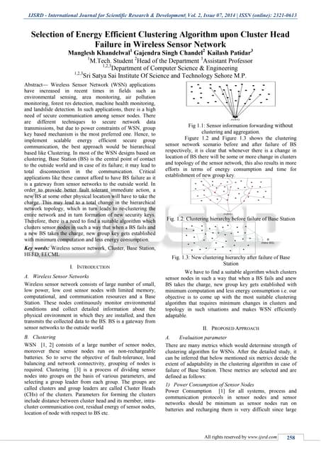 Selection Of Energy Efficient Clustering Algorithm Upon Cluster Head 6834