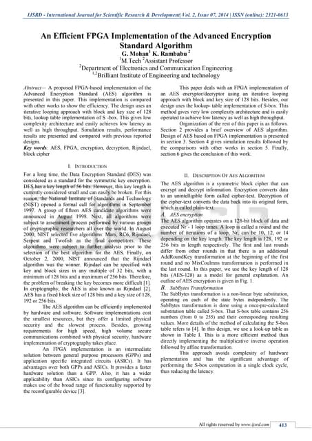 Hardware Implementation Of The Serpent Block Cipher Using Fpga Technology Pdf