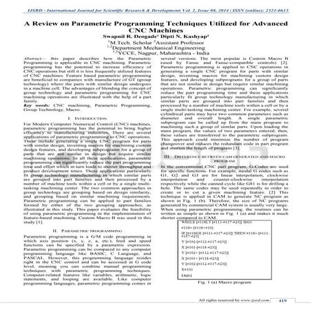 A Review on Parametric Programming Techniques Utilized For Advanced CNC ...