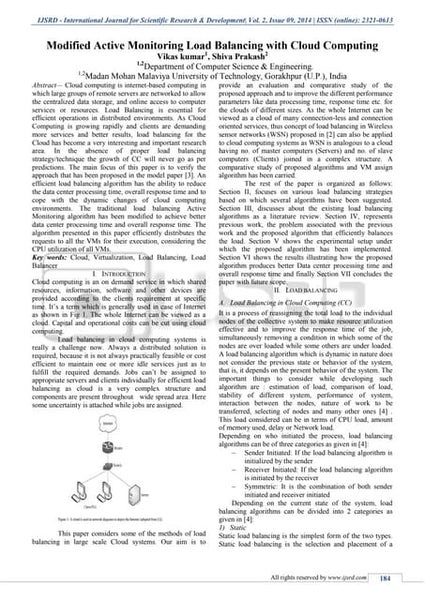 Enhanced Equally Distributed Load Balancing Algorithm For Cloud Computing 4694