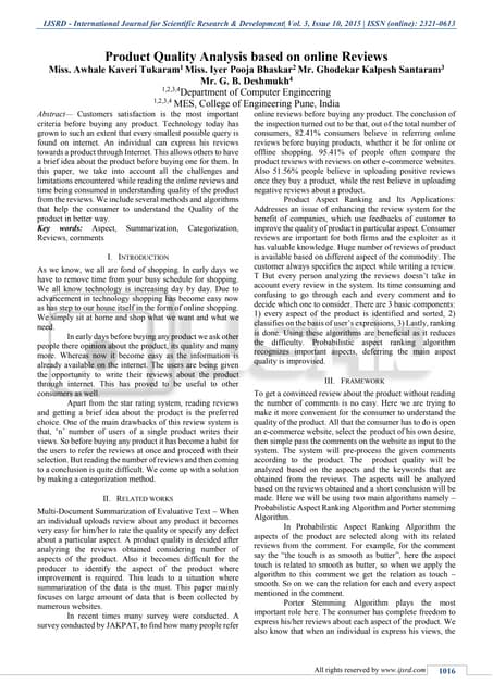 E-Commerce Product Rating Based on Customer Review | PDF