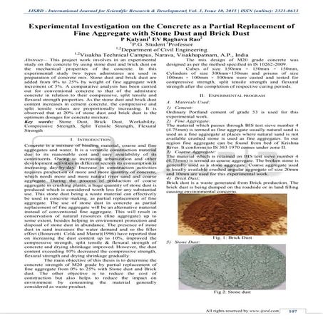 Experimental Investigation on the Concrete as a Partial Replacement of ...