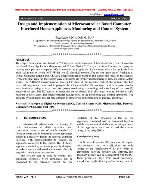 Sample project abstract | PDF | Computing | Technology & Computing