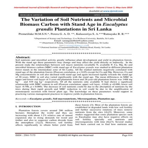 Study on spatial variability of Soils using GIS | PDF