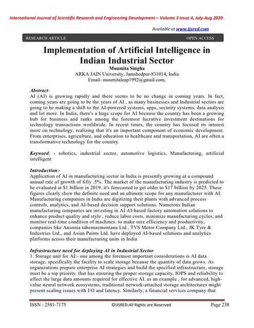 Artificial Intelligence in Oil and Gas Industry | PDF